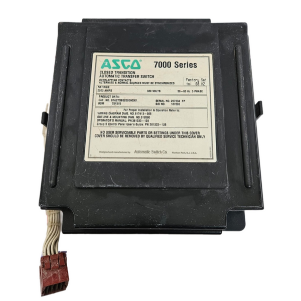 ASCO 7000 SERIES 754915 CLOSED TRANSITION AUTOMATIC TRANSFER SWITCH ...