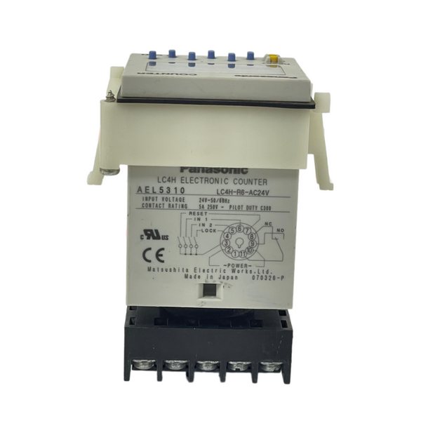 PANASONIC AEL5310 LC4H Electronic Counter LC4H-R6-AC24V 5A 50/60Hz – We ...
