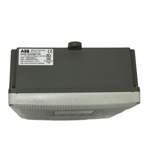 ABB AX400/1000/10/STD Transmitter Conductivity Analyzer 100-240VAC 50 ...