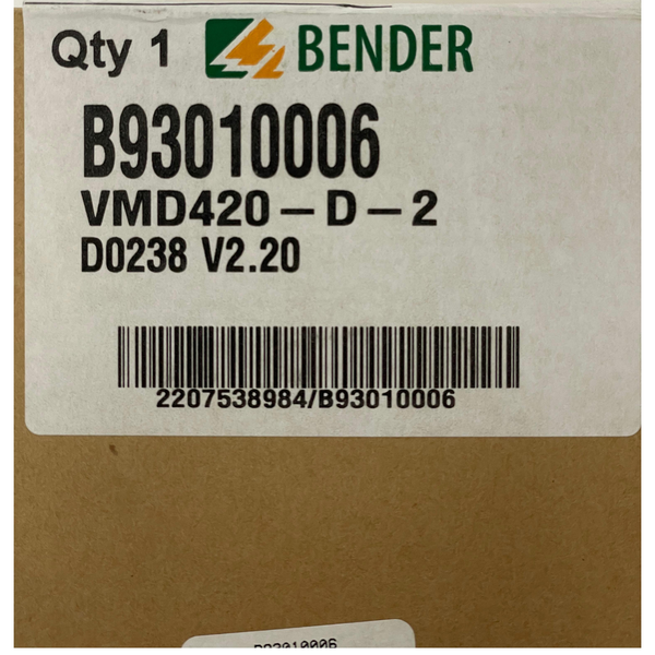 BENDER VMD420-D-2 Undervoltage Relay B93010006 – We Sell Stocks