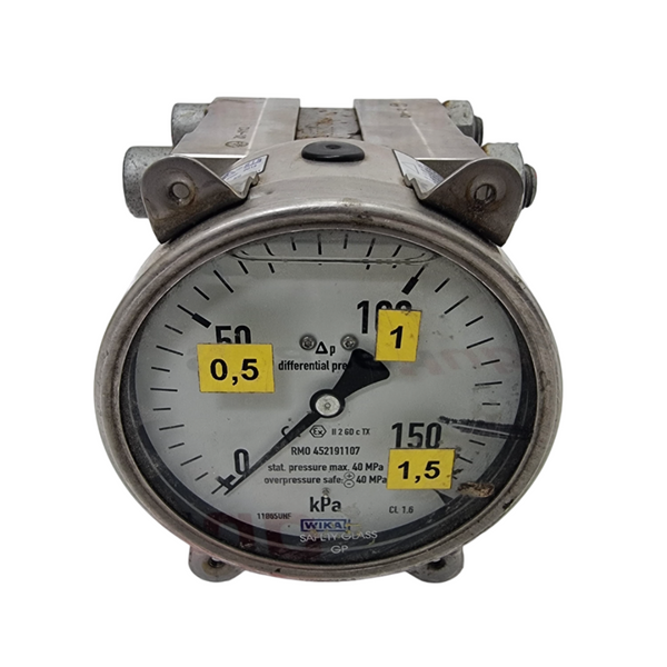 WIKA 733.14.100 RMO452191107 Differential Pressure Gauge 40MPa 0-150 k ...