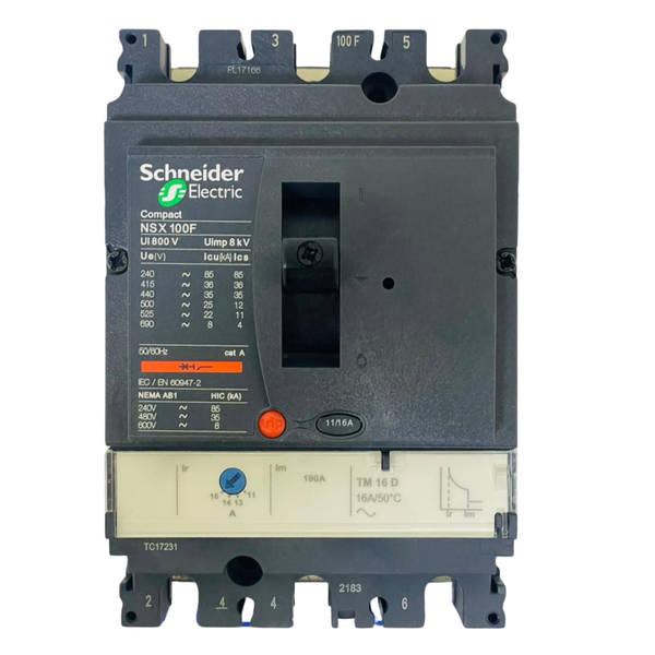 SCHNEIDER ELECTRIC LV429637 Circuit Breaker 11/16A (Made In Poland ...