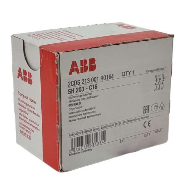 ABB 2CDS213001R0164 SH203-C16 Circuit Breaker 3 Pole 16A – We Sell Stocks