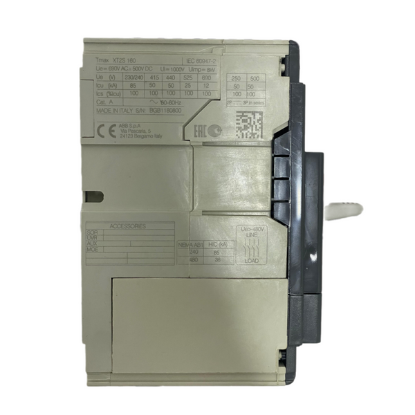 ABB 1SDA067555R1 3 POLE CIRCUIT BREAKER SACE TMAX XT2 S 160 50AMP – We ...