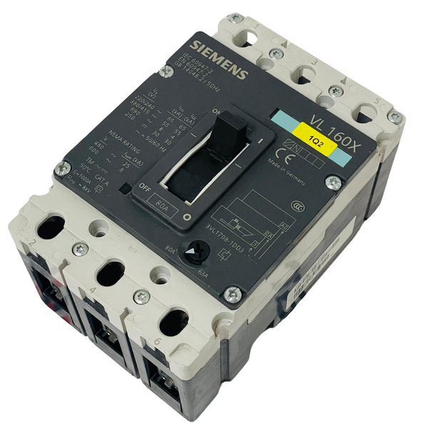SIEMENS VL160X Circuit Breaker 80A 3VL1708-1DD33-0AA0 – We Sell Stocks