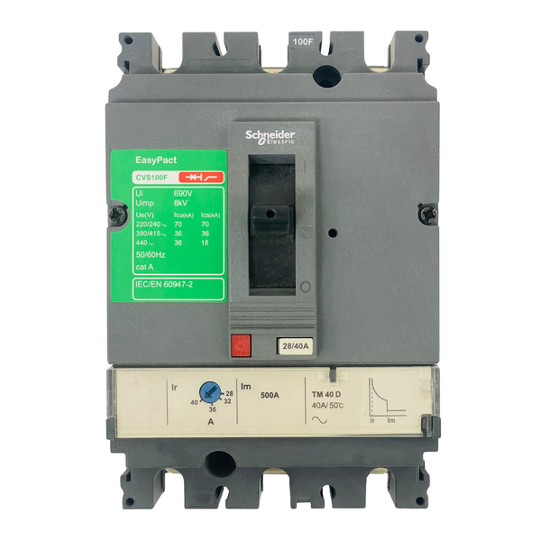SCHNEIDER ELECTRIC CVS100F Circuit Breaker LV510805 TM40D 40A – We Sell ...