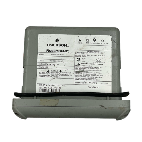 EMERSON ROSEMOUNT 1056-01-25-38-AN DUAL INPUT ANALYZER – We Sell Stocks