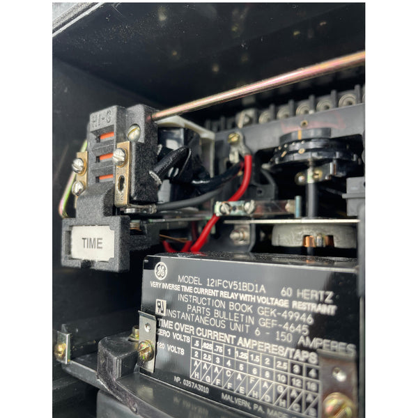 General Electric 12IFCV51BD1A Very invers time current relay with v.Re ...
